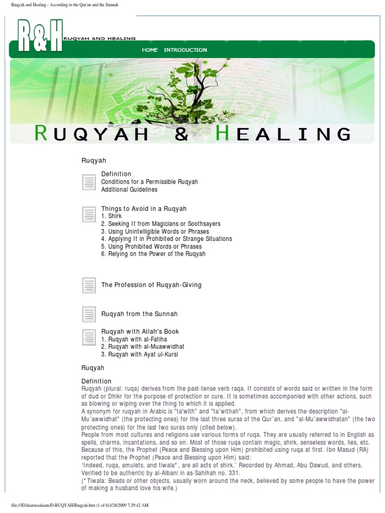 Ruqyah and Healing | Quran | Muhammad
