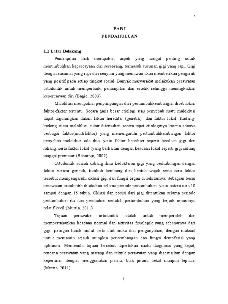 Maloklusi dan Relasi Molar pada Remaja | PDF | Sains & Matematika