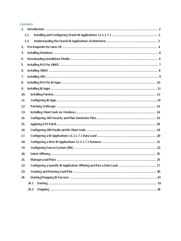 Install and Configure Oracle BI Apps 11.1.1.7.1 | PDF | Business Intelligence | Oracle Corporation