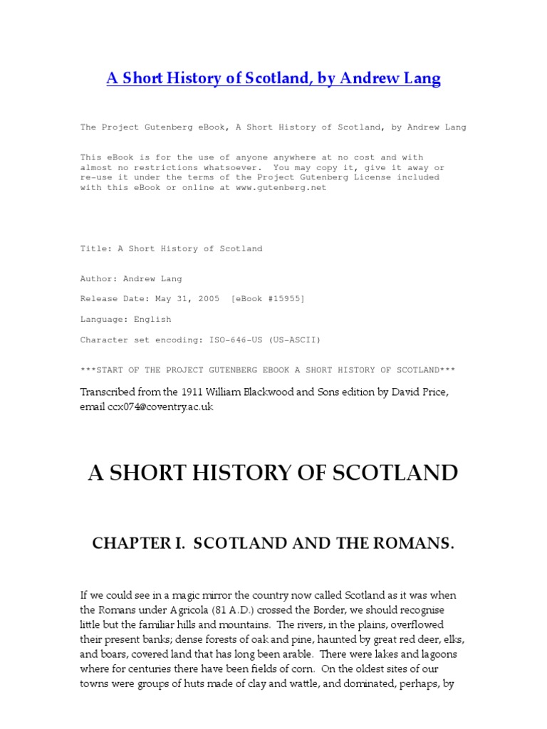 A Short History of Scotland | PDF | Picts | Columba