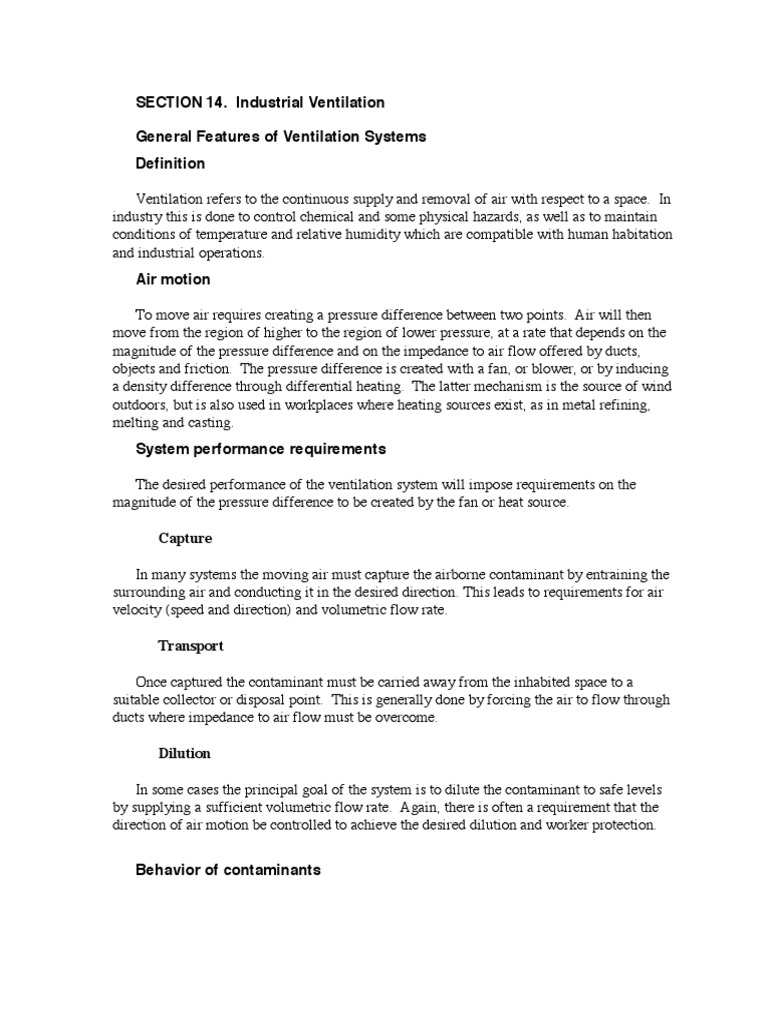 LEV - Calculation | PDF | Ventilation (Architecture) | Duct (Flow)