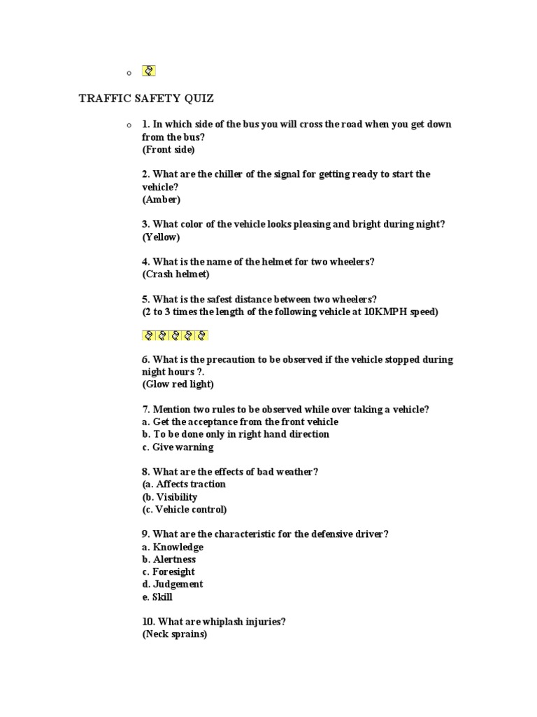 Safety Questions | PDF | Business