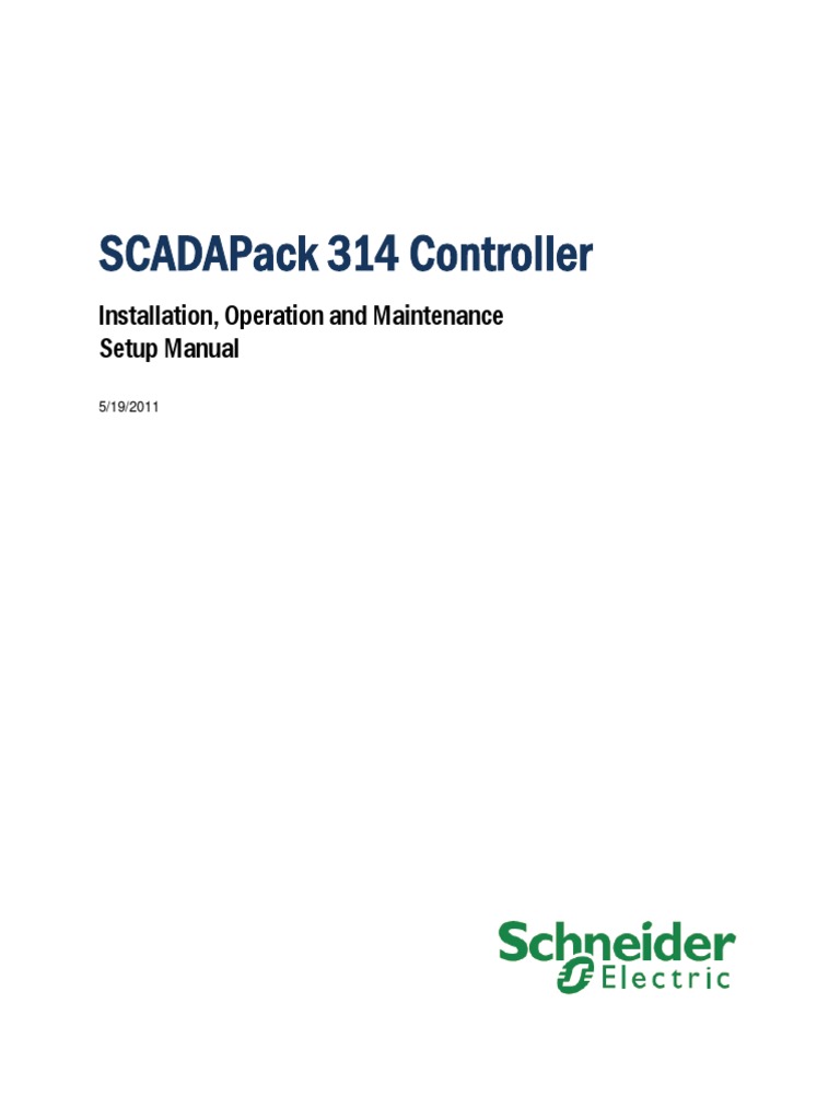Scadapack 314 User Manual | PDF | Power Supply | Programmable Logic ...