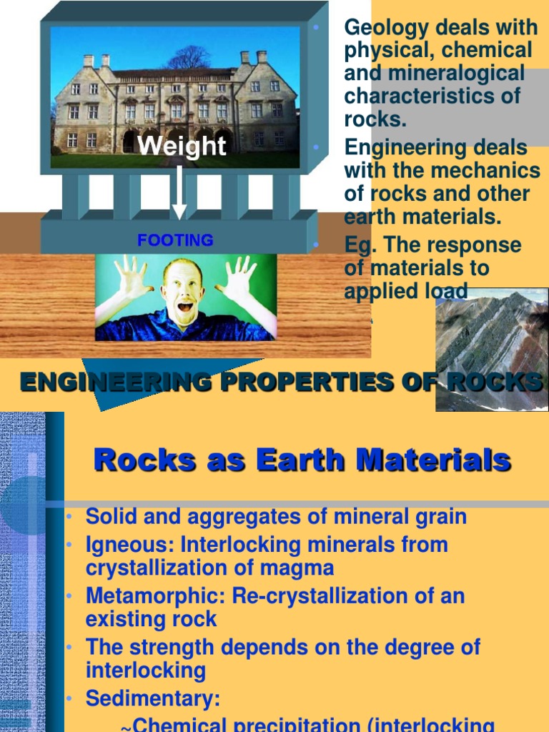 Engineering Properties of Rocks | Rock (Geology) | Strength Of Materials