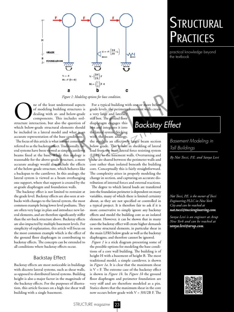Backstay Effect | PDF | Stiffness | Structural Engineering