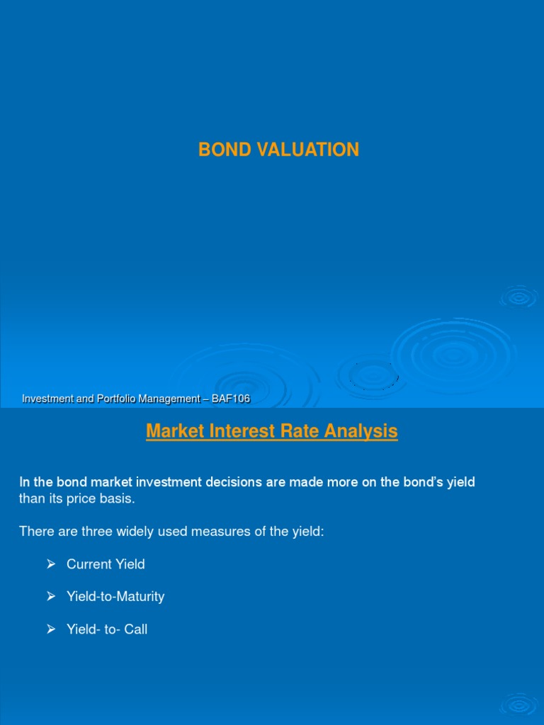 Market Interest Rates Analysis | PDF | Bonds (Finance) | Yield (Finance)