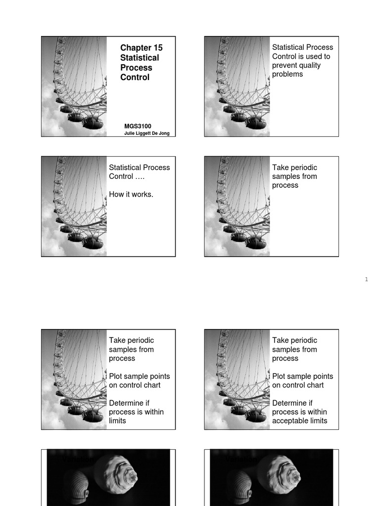 Chapter 15 Statistical Process Control | PDF | Engineering Tolerance ...