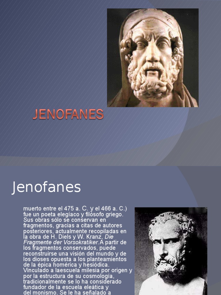 Jenofanes | PDF | Antiguedad clasica | Poesía