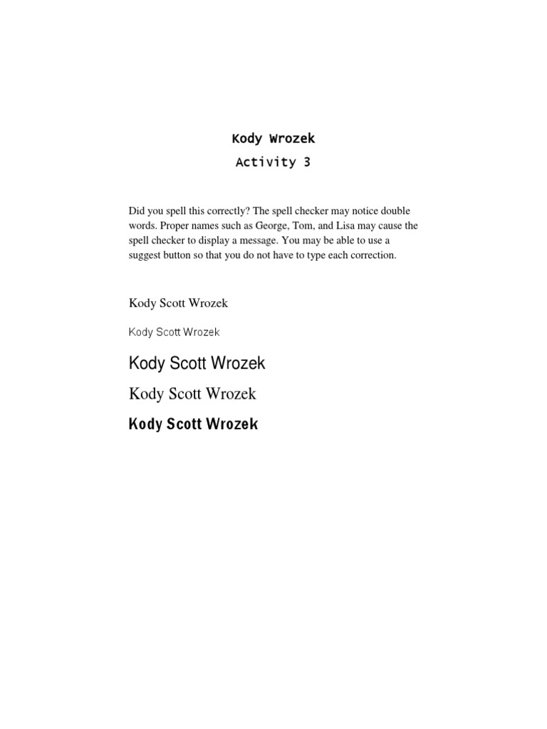 Spelling Tips for Proper Names | PDF