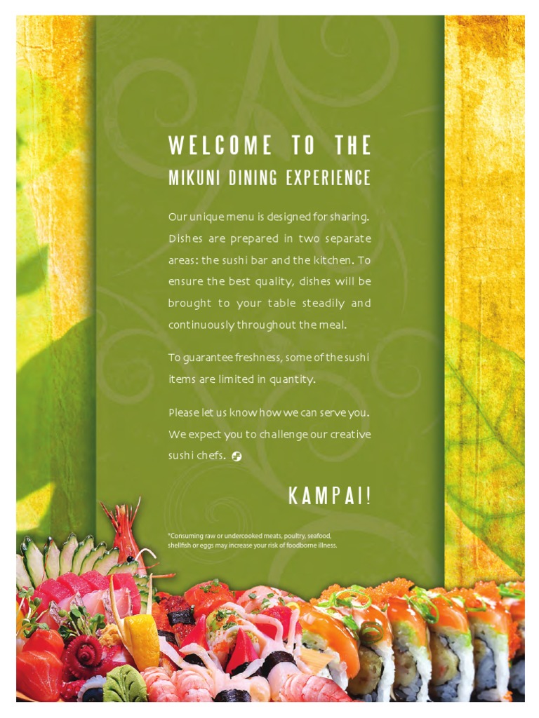 2 Mikuni Menu Sacramento Sushi 4 | Sushi | Salad