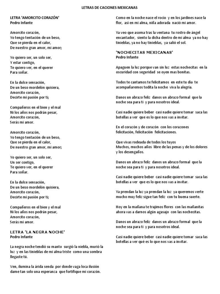 75 Letras de Canciones Latinoamericanas