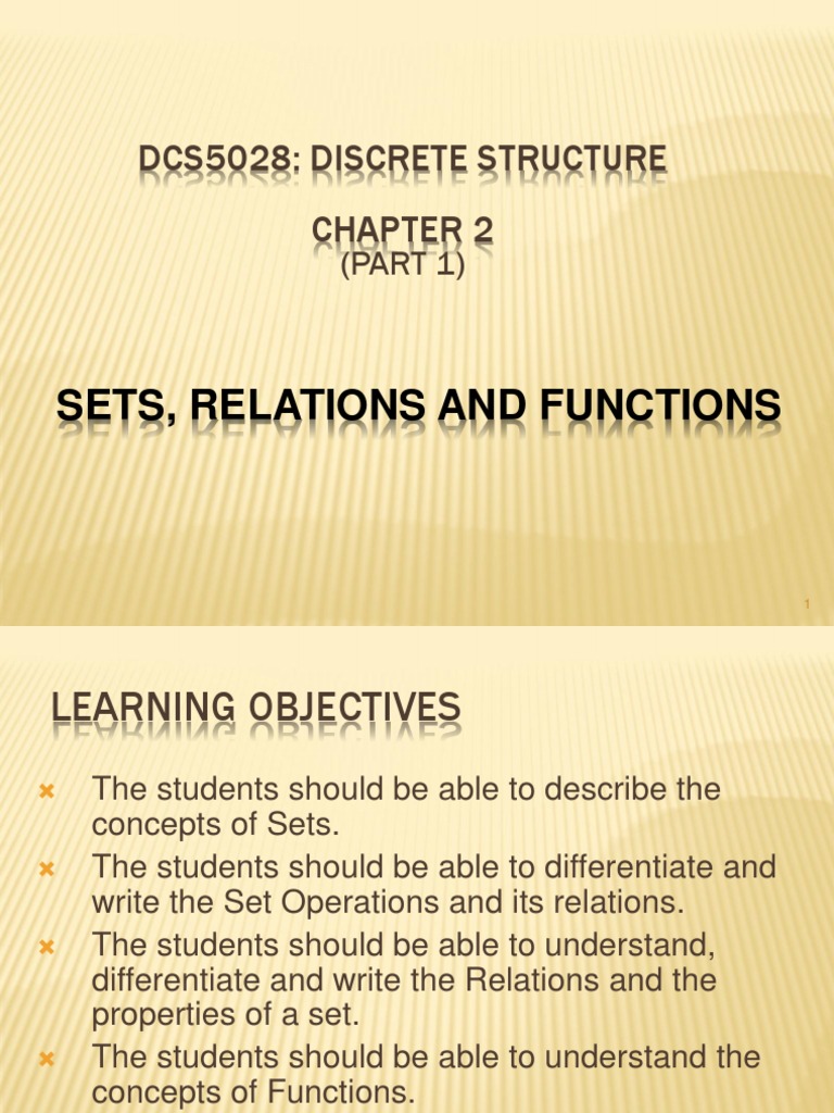 Chapter 2 Part 1 - Stud | PDF | Set (Mathematics) | Function (Mathematics)