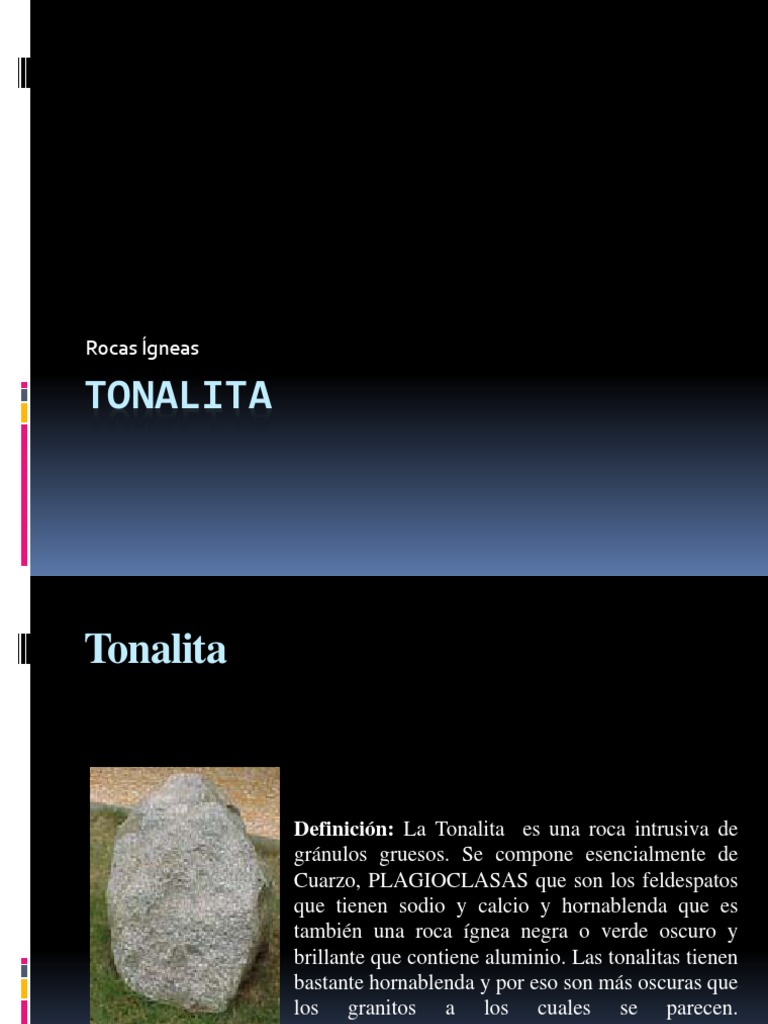 Tonalita | PDF | Granito | Minerales
