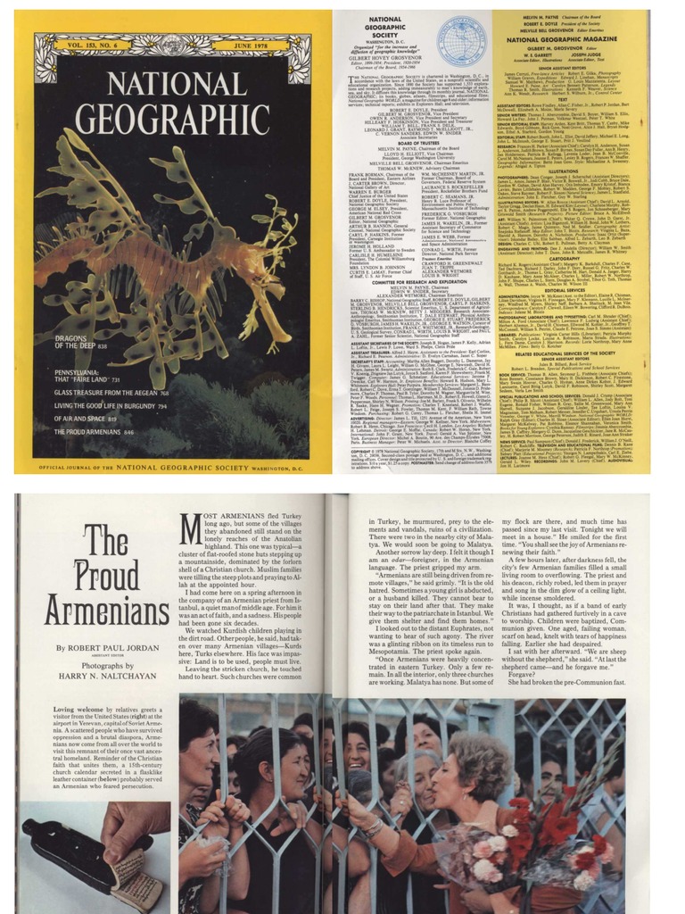 Armenian Genocide: National Geographic June 1978 | PDF