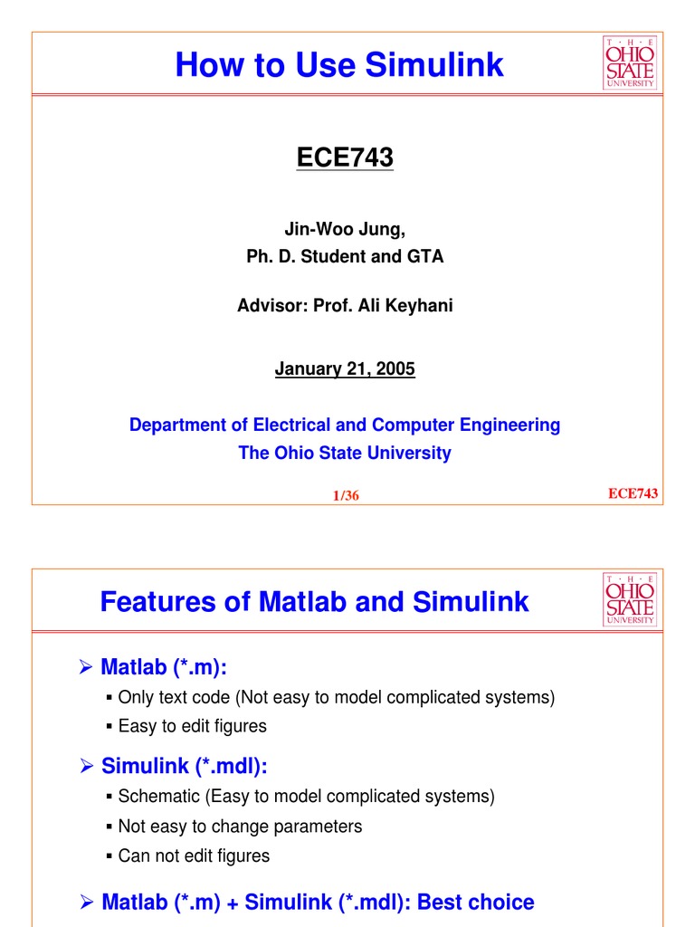 How To Use Simulink | PDF | Matlab | Systems Theory