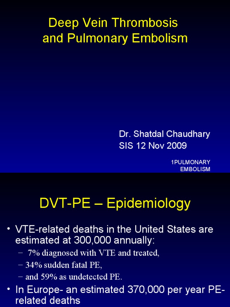 DVT Pulmonary Embolism | Thrombosis | Cardiovascular System