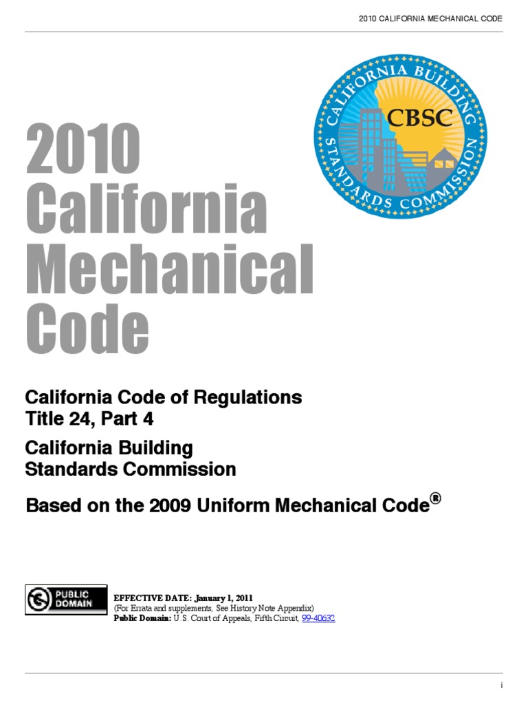 2010 California Mechanical Code | PDF | Chimney | Pipe (Fluid Conveyance)