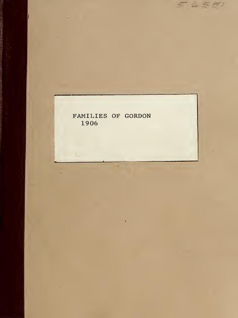 Families of Gordon