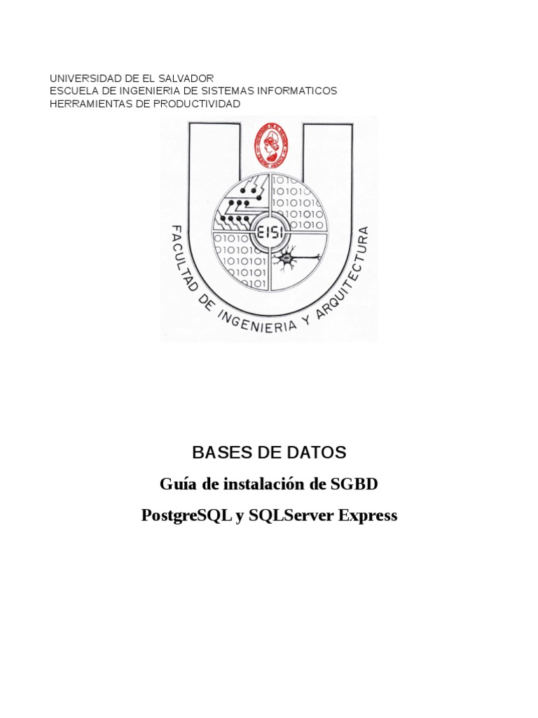Guía de Instalación de SGBD | Tabla (base de datos) | Bases de datos
