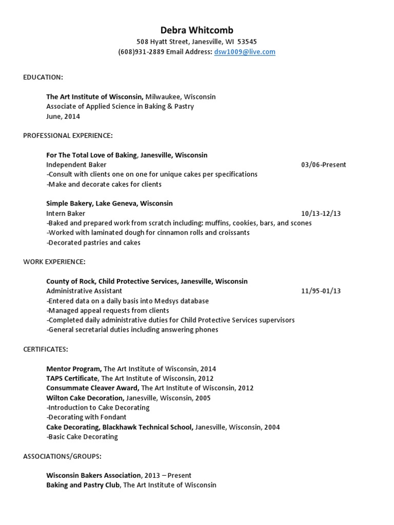 Debra Whitcomb Resume | PDF