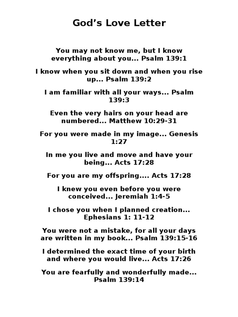 God's Love Letter | Gospel Of Matthew | God