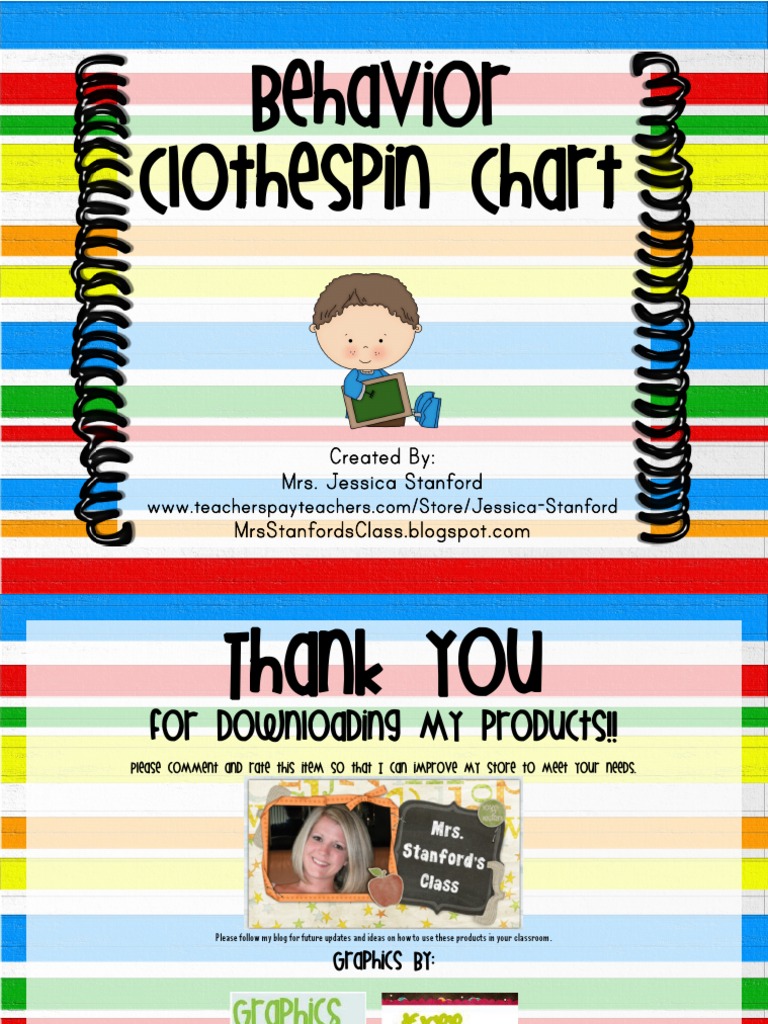 Behavior Clothespin Chart | PDF | Cognition | Learning