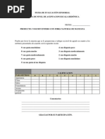 Prueba Sensorial de Escala Hedonica 9 Puntos | PDF | Cocina, comidas y vino