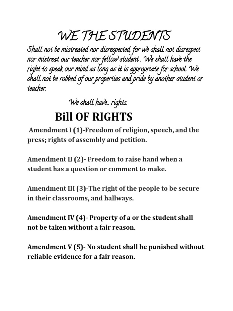 Student Rights and Responsibilities Guide | PDF