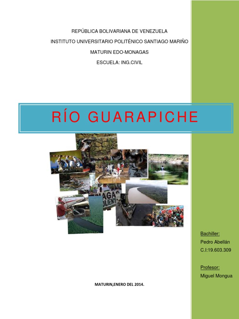 Importancia del Río Guarapiche en Monagas | PDF | Evaporación ...