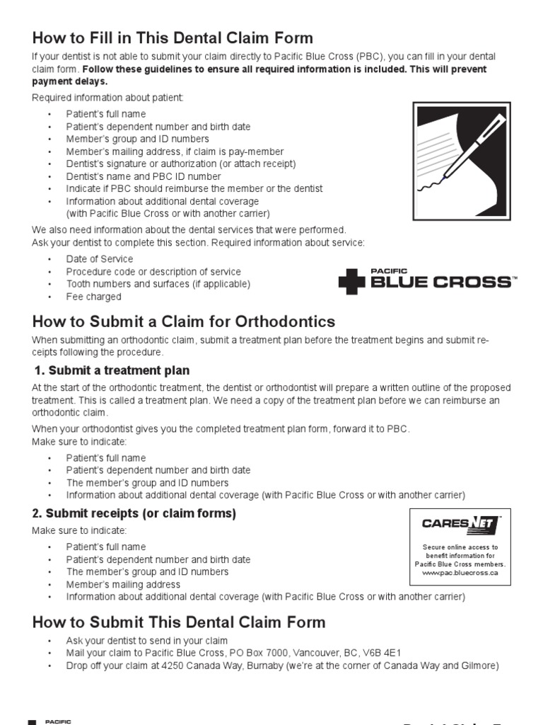How To Fill in This Dental Claim Form | PDF | Orthodontics | Dentist