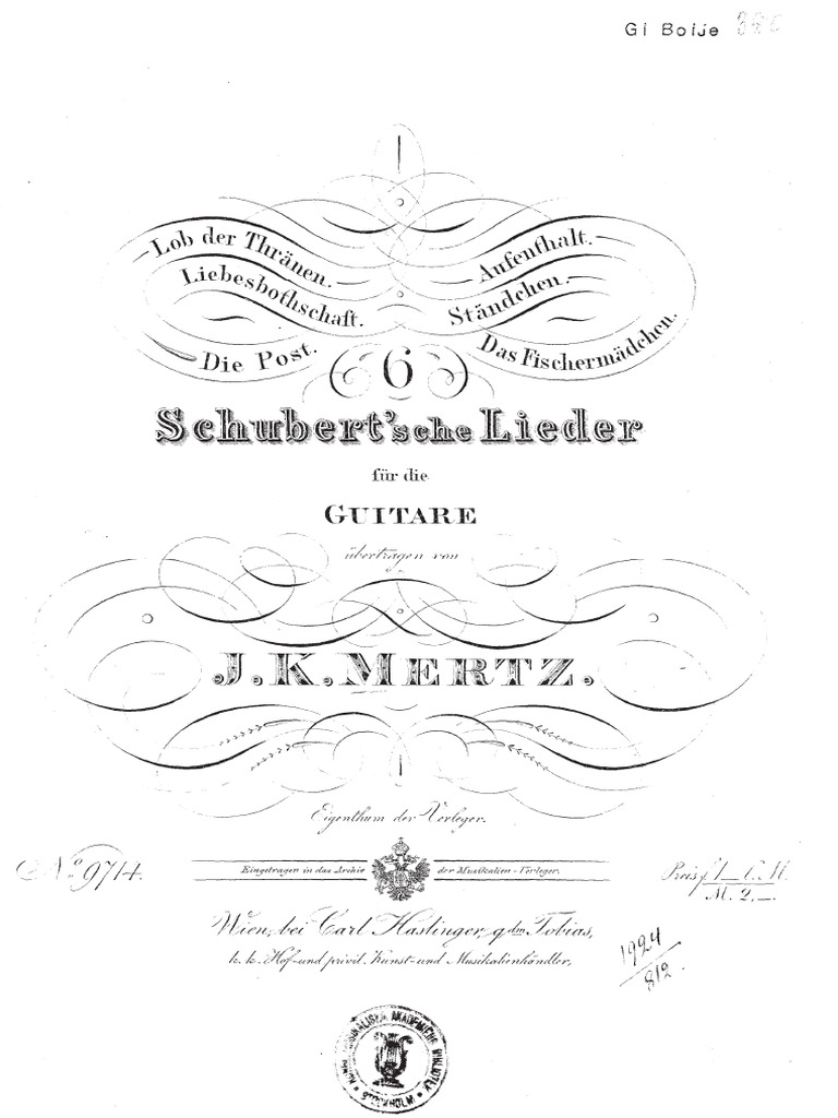 Mertz 6 Schubert Lieder | PDF | Arts du langage et discipline | Études des langues étrangères