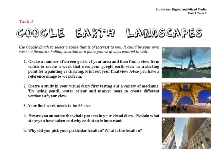 Google Earth Task 3 | PDF | Art