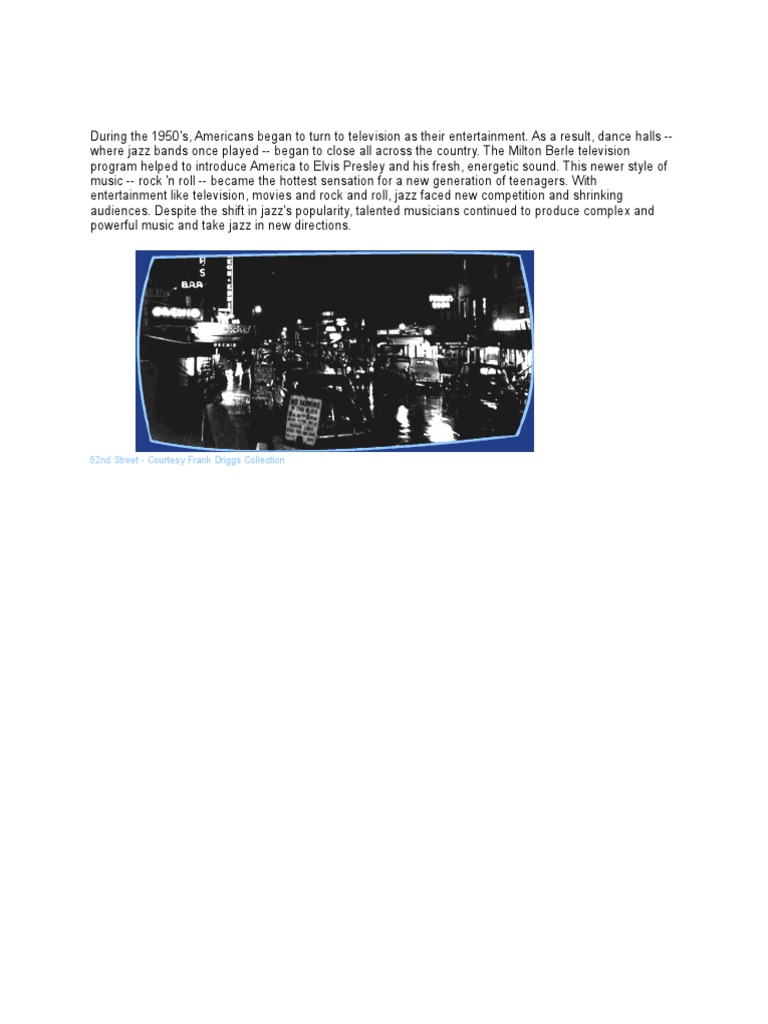 52nd Street - Courtesy Frank Driggs Collection | PDF