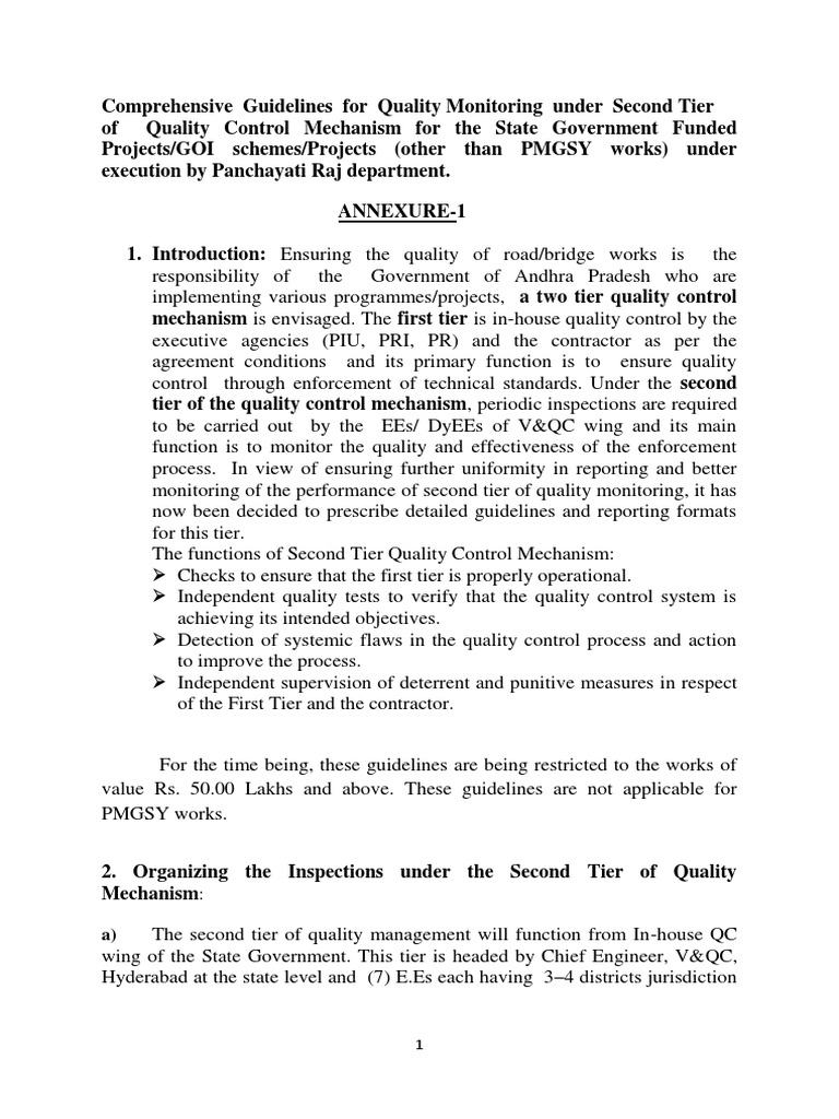 State Govt Guidelines (2nd Tier) | PDF | Asphalt | Construction Aggregate