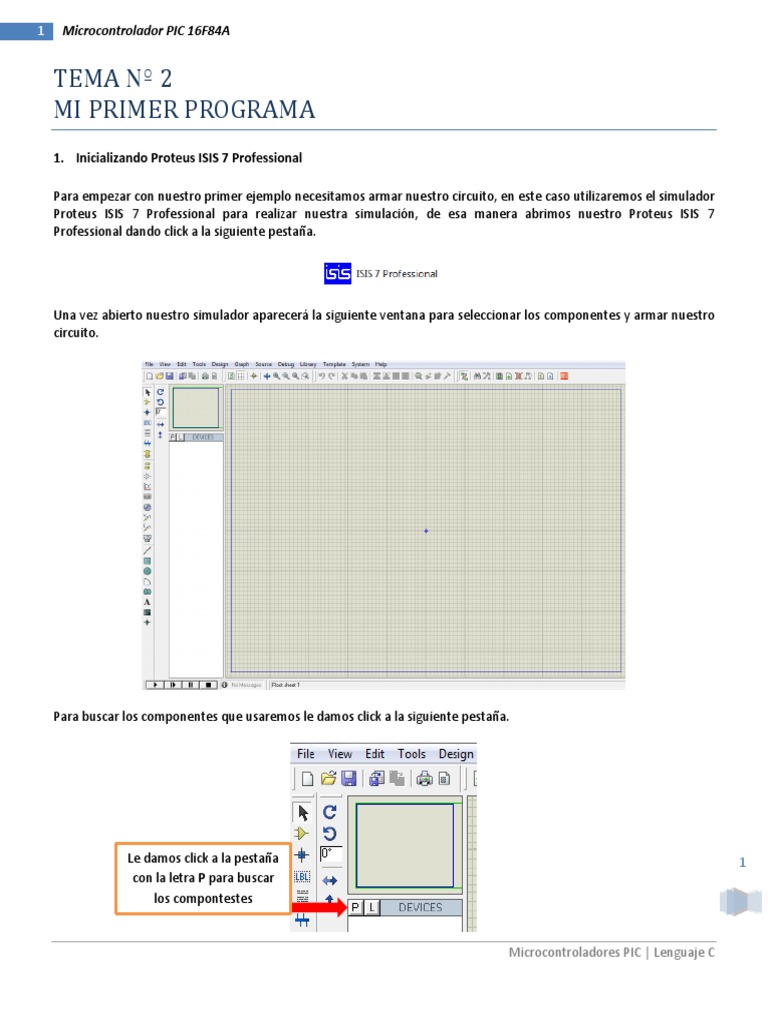 TEMA #2 Mi Primer Programa | PDF | Microcontrolador Pic | Microcontrolador