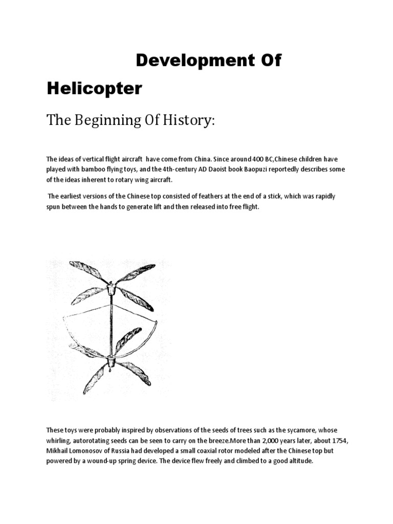 Development of Helicopters | Download Free PDF | Helicopter ...