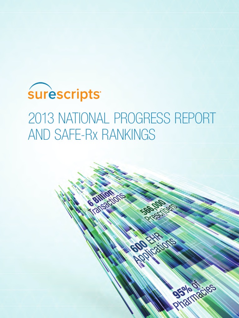Surescripts 2013 National Progress Report | PDF | Electronic Health ...