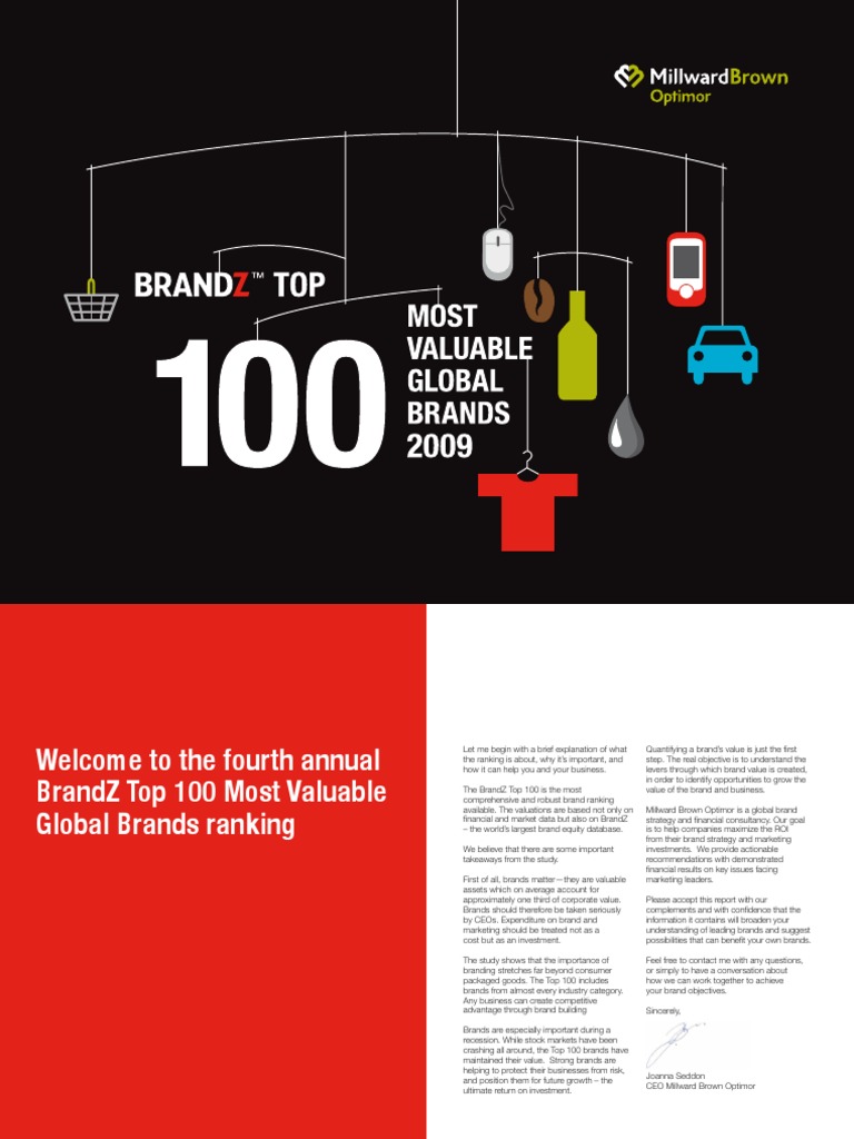 BrandZ Top 100 Most Valuable Global Brands 2009 | PDF | Brand ...