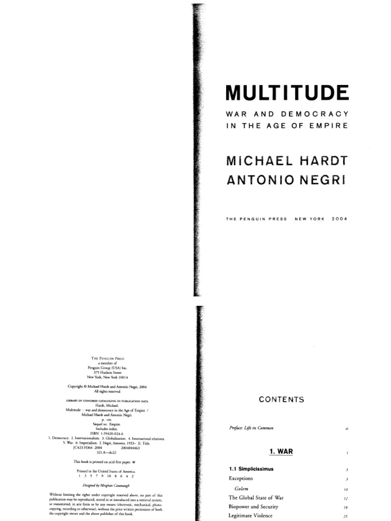 Hardt Negri Multitude | PDF
