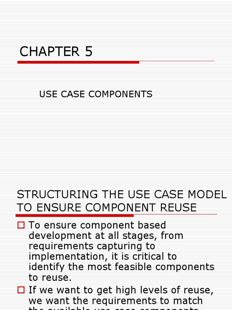 Use Case Components | Download Free PDF | Use Case | Component Based ...