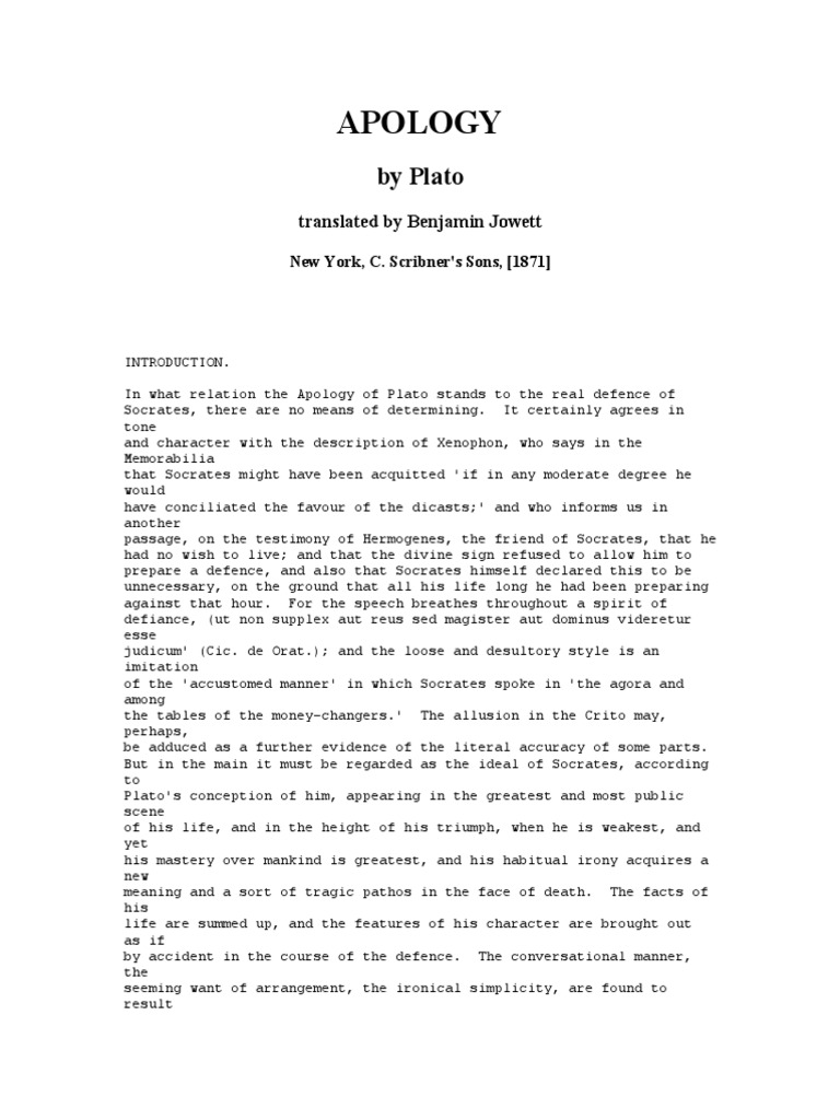 Apology: by Plato | PDF