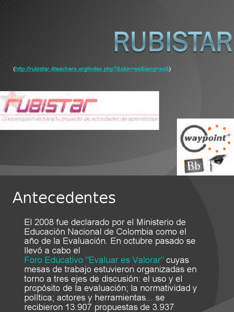 Rubistar | PDF | Evaluación | Multimedia