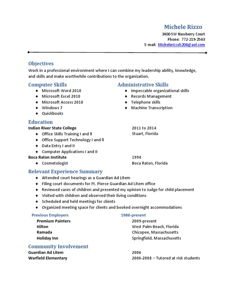 Michele Resume | PDF