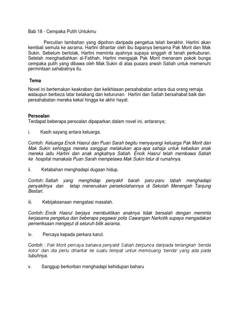 Nota Komsas Tingkatan 3 | PDF