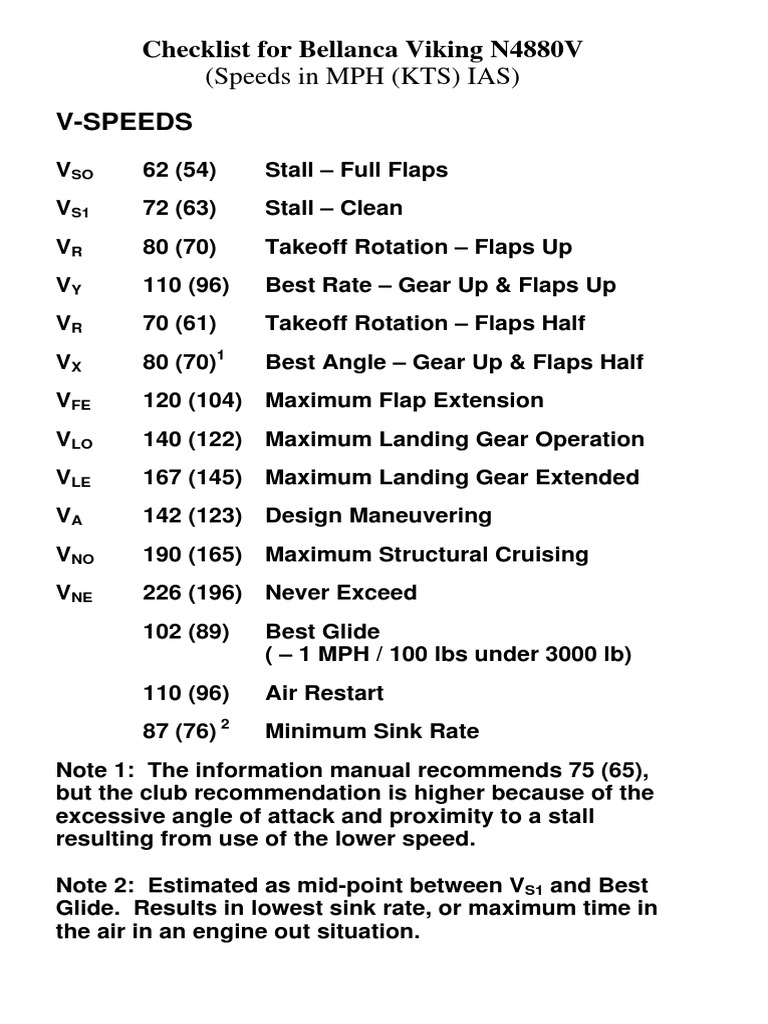 2006 08 15 Bellanca Checklist | PDF | Takeoff | Flap (Aeronautics)