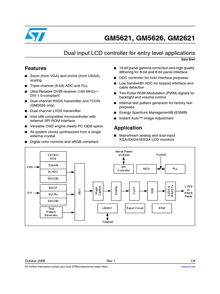 GM2621 PDF | PDF | Microcontroller | Analog To Digital Converter
