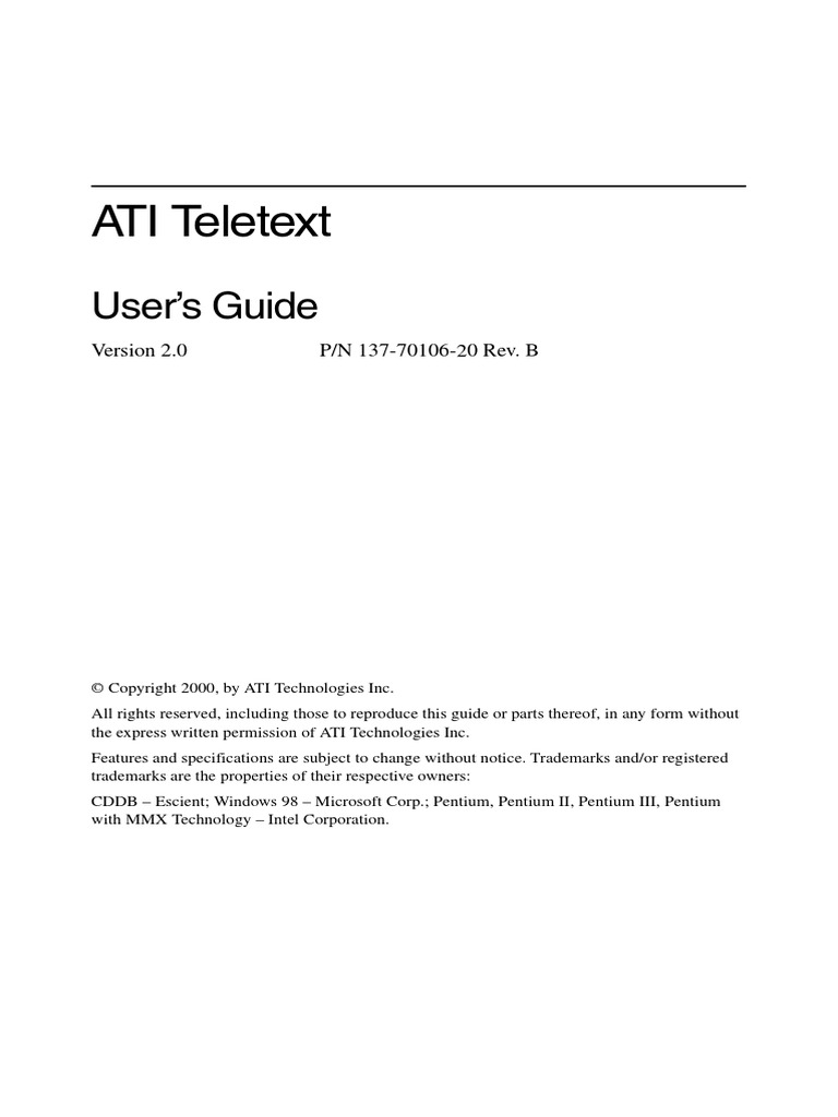 Teletext | PDF | Menu (Computing) | Text File