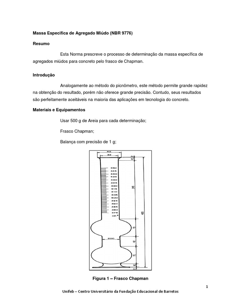 Massa Especifica de Agregado | Mass | Density