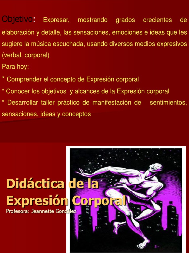 expresión corporal 6to. básico.ppt | Lenguaje corporal | Concepto