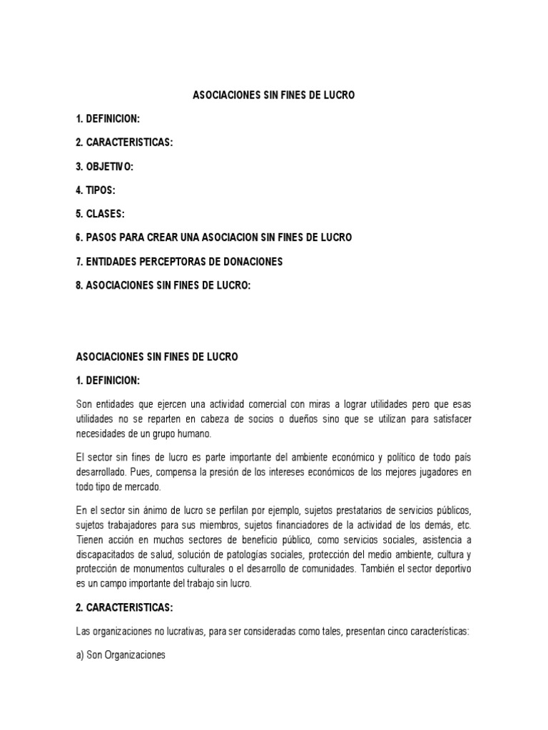 Guía sobre Asociaciones Sin Fines de Lucro | PDF | alcoholicos anonimos ...